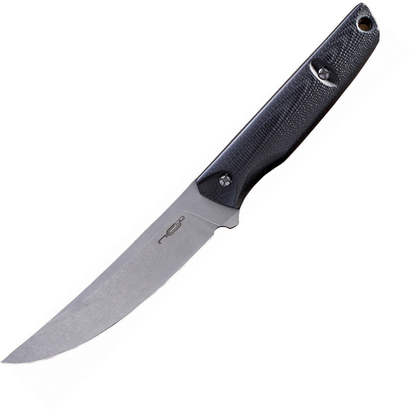 N.C. Custom Scar Fixed Blade Black SCAR KNIFE BLACK STONEWASHED